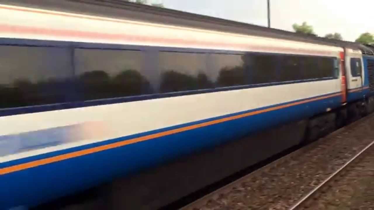 East Midlands Trains HST Power Cars 43066+43047 At Hatfield From Hull ...