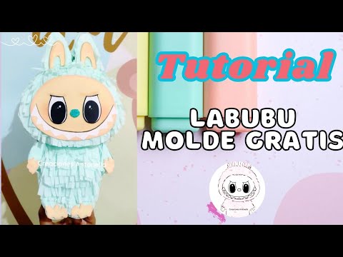 Labubu piñata, molde gratis, tutorial paso a paso - YouTube