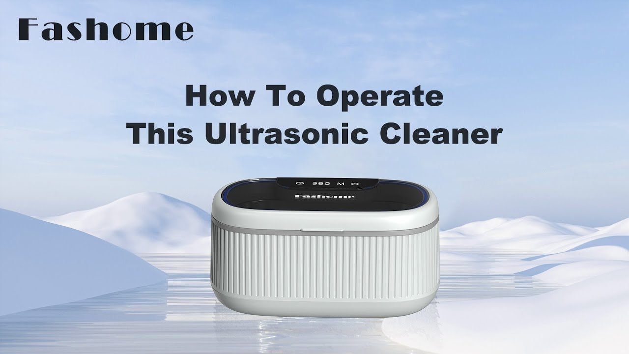 How To Use The Ultrasonic Cleaner - YouTube
