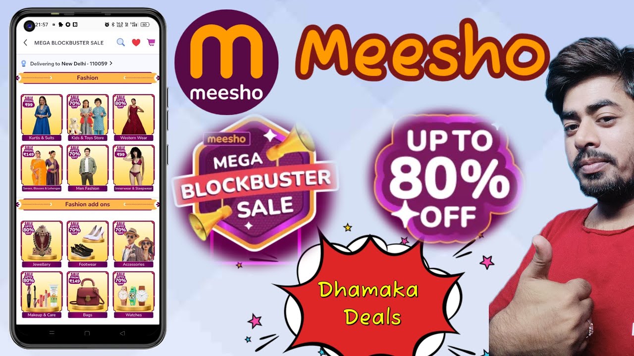 meesho mega block buster sale 2024 || meesho festival offer || meesho ...