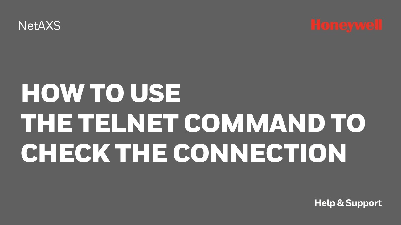 How To Use The Telnet Command To Check The NetAXS Connection how-to-use-the-telnet-command-to-check-the-netaxs-connection