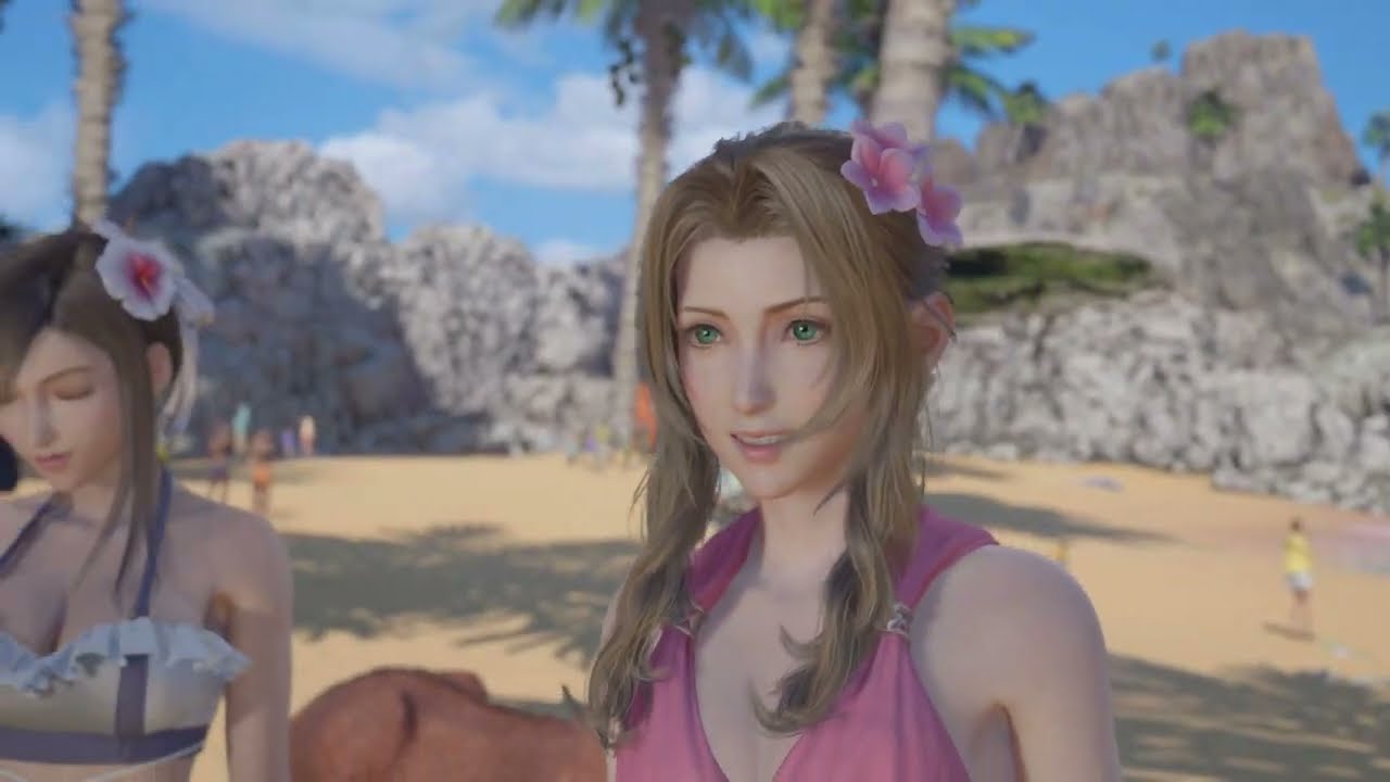 FINAL FANTASY VII REBIRTH - Tifa and Aerith are hitting the beach - YouTube