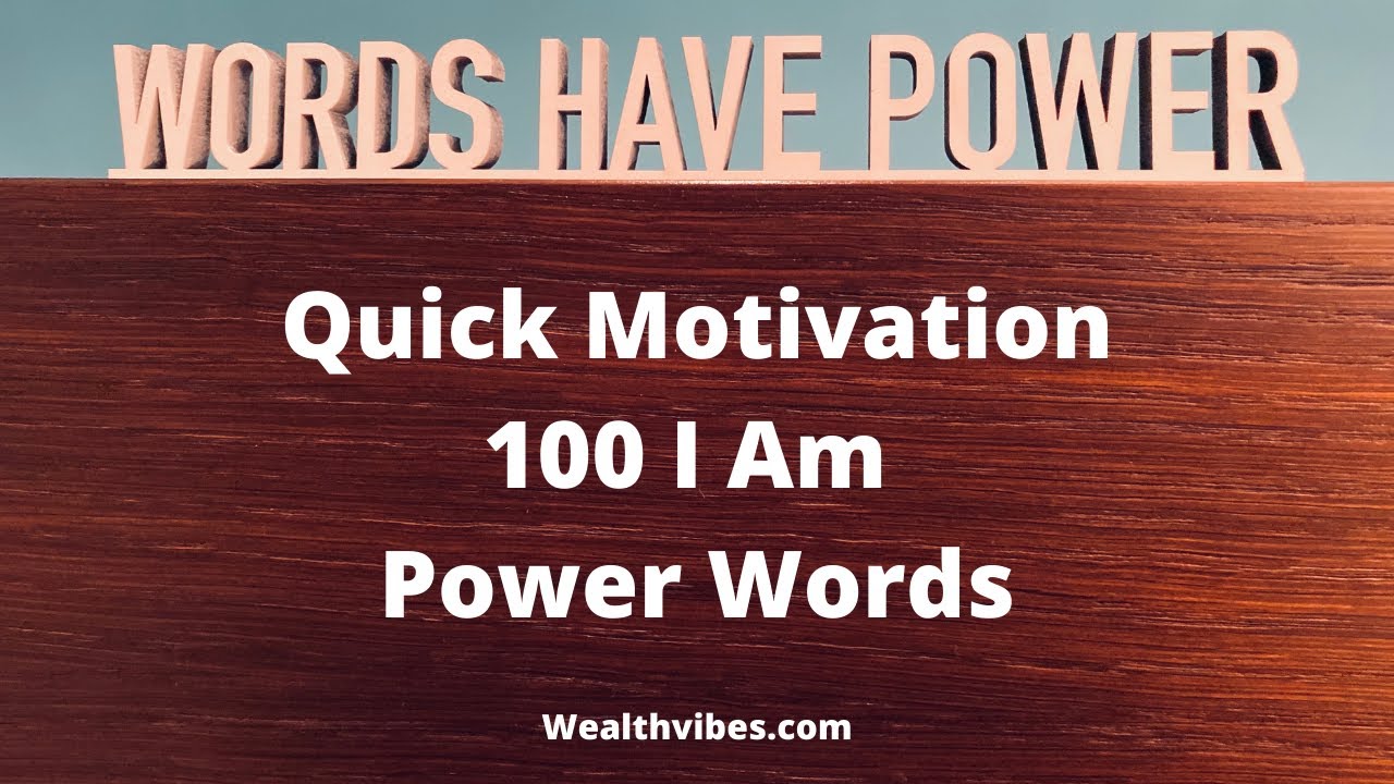 100 Power Words - Train Your Brain to be Positive - YouTube