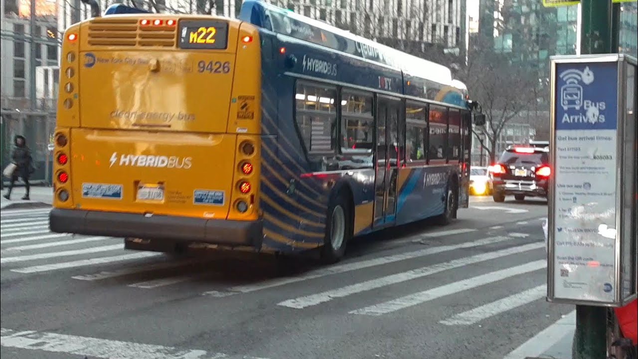 M22 Bus Ride from Lower East side FDR Drive to Battery Park City Vesey ...