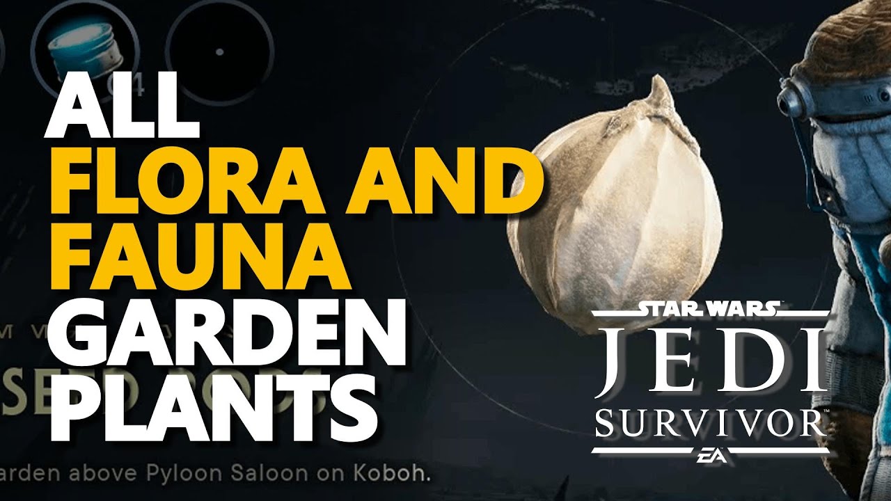 All Flora and Fauna Garden Plants Star Wars Jedi Survivor - YouTube