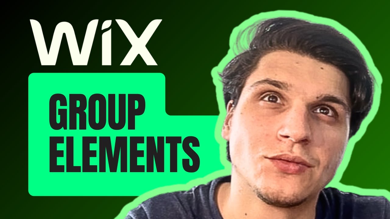 How To Group Elements In Wix Website Builder - YouTube