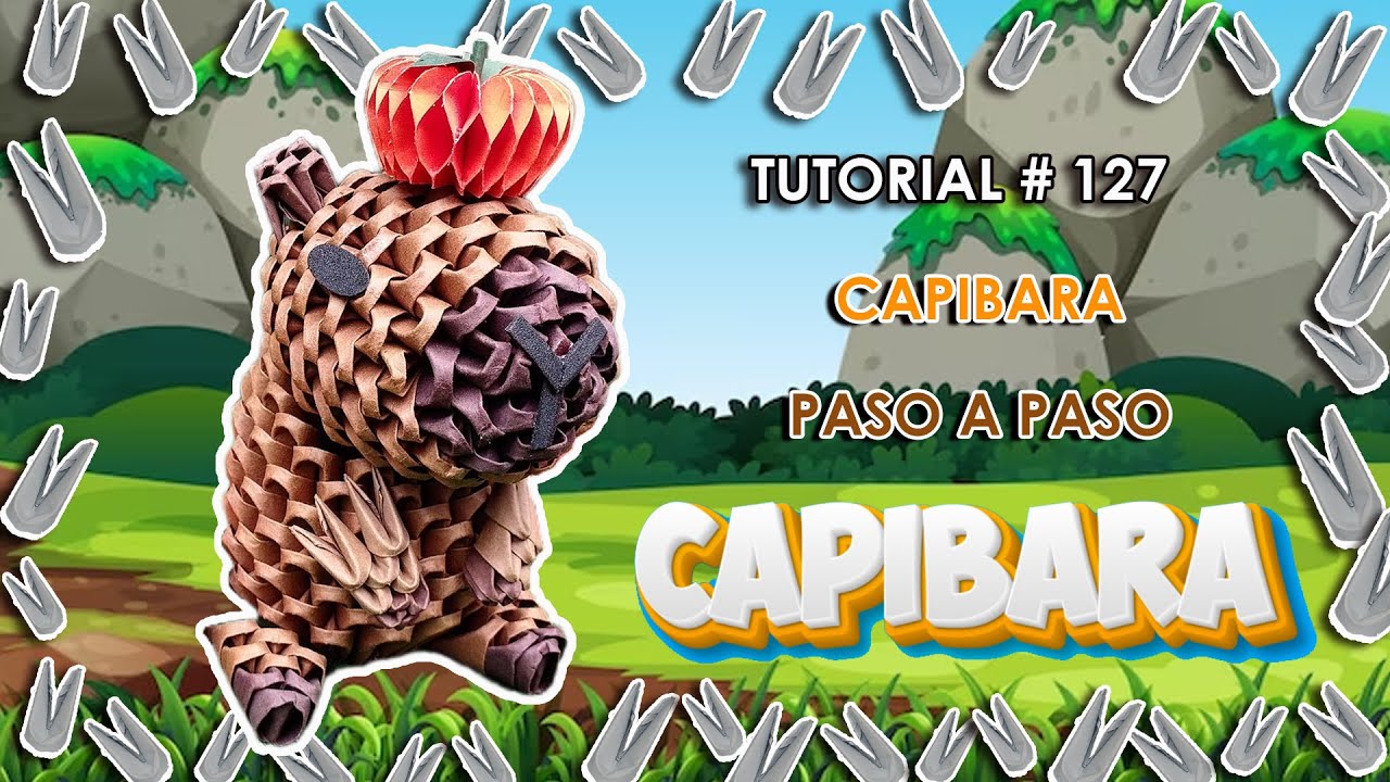 ¿Cómo hacer un CAPIBARA 🍊 en Origami3D? ️| Tutorial paso a paso ⭐| Priztiños Origami3D🌻 - YouTube