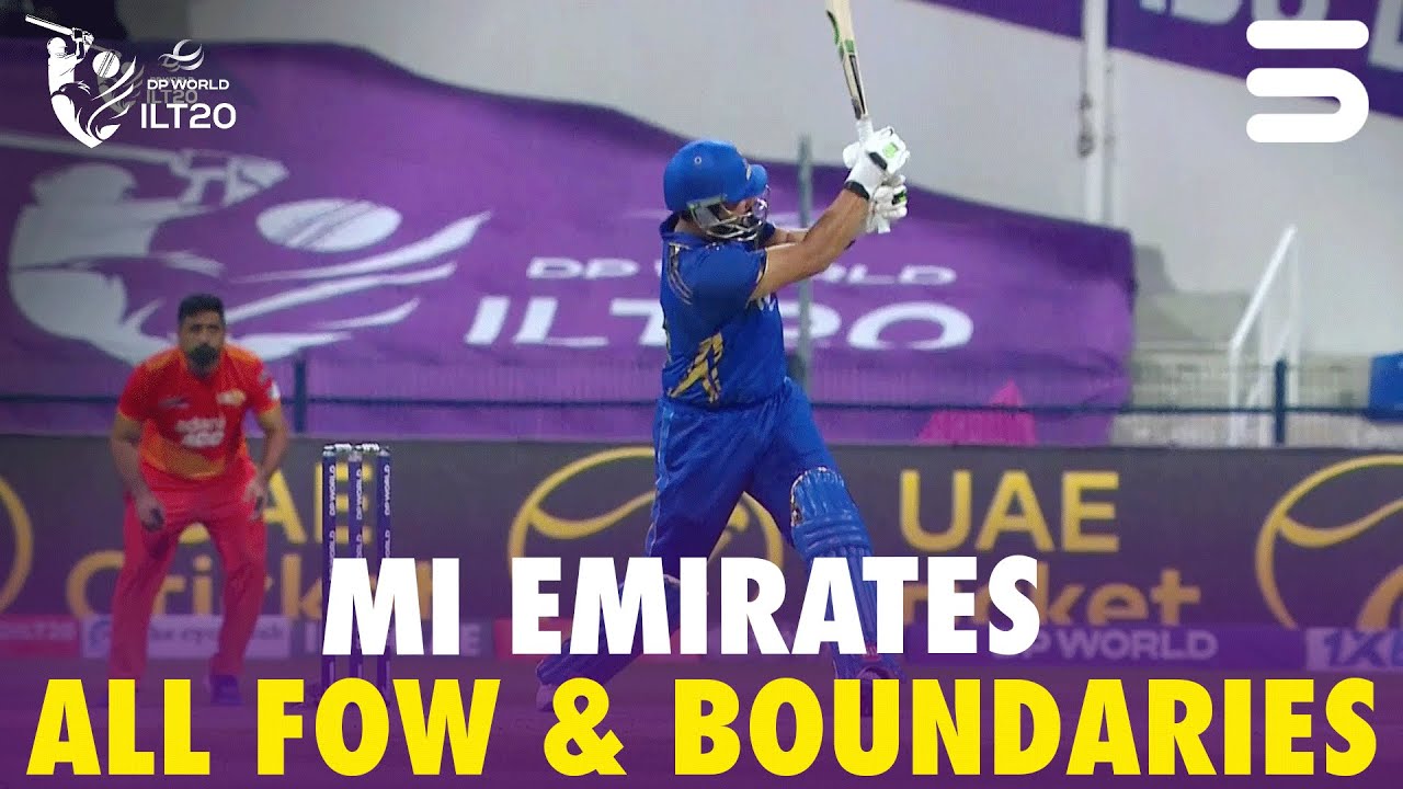 MI Emirates All FOW & Boundaries | MI Emirates vs Gulf Giants | Match ...