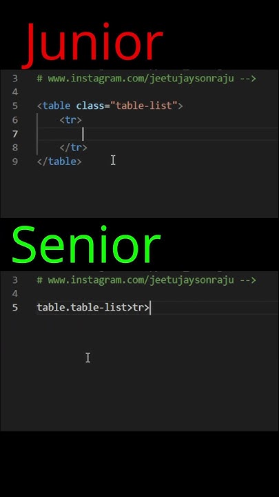 Junior vs Senior Frontend developer. #programming #javascript #html #css #webdevelopment #html # ...