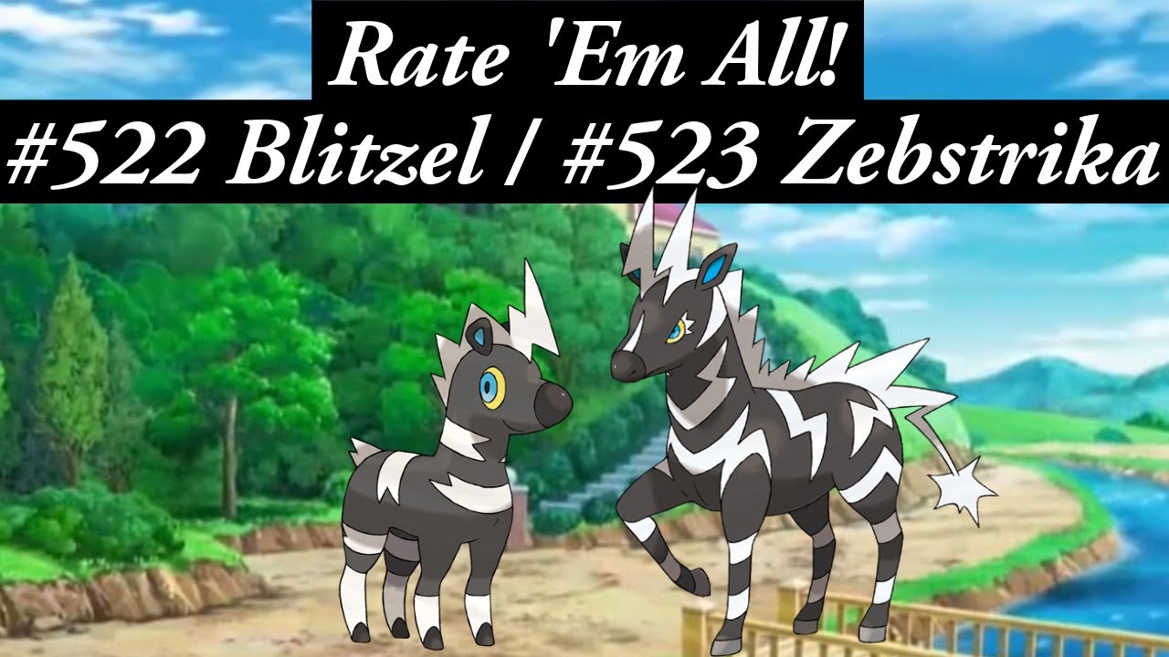 BLITZLE & ZEBSTRIKA are a cool counterpart to RAPIDASH. RATE 'EM ALL! Ep 522-523! - YouTube