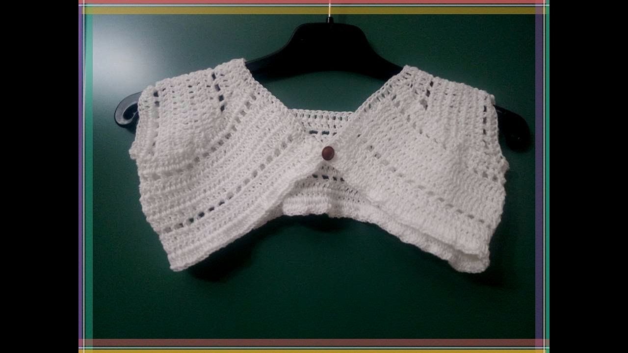 Mini bolero/coprispalle bimba 4/5 anni - YouTube