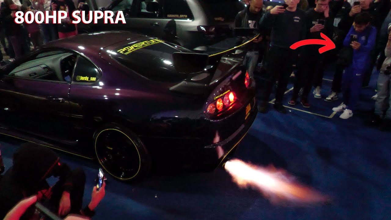Toyota Supra Goes Crazy At Carmeet And Scares Kids ! - YouTube