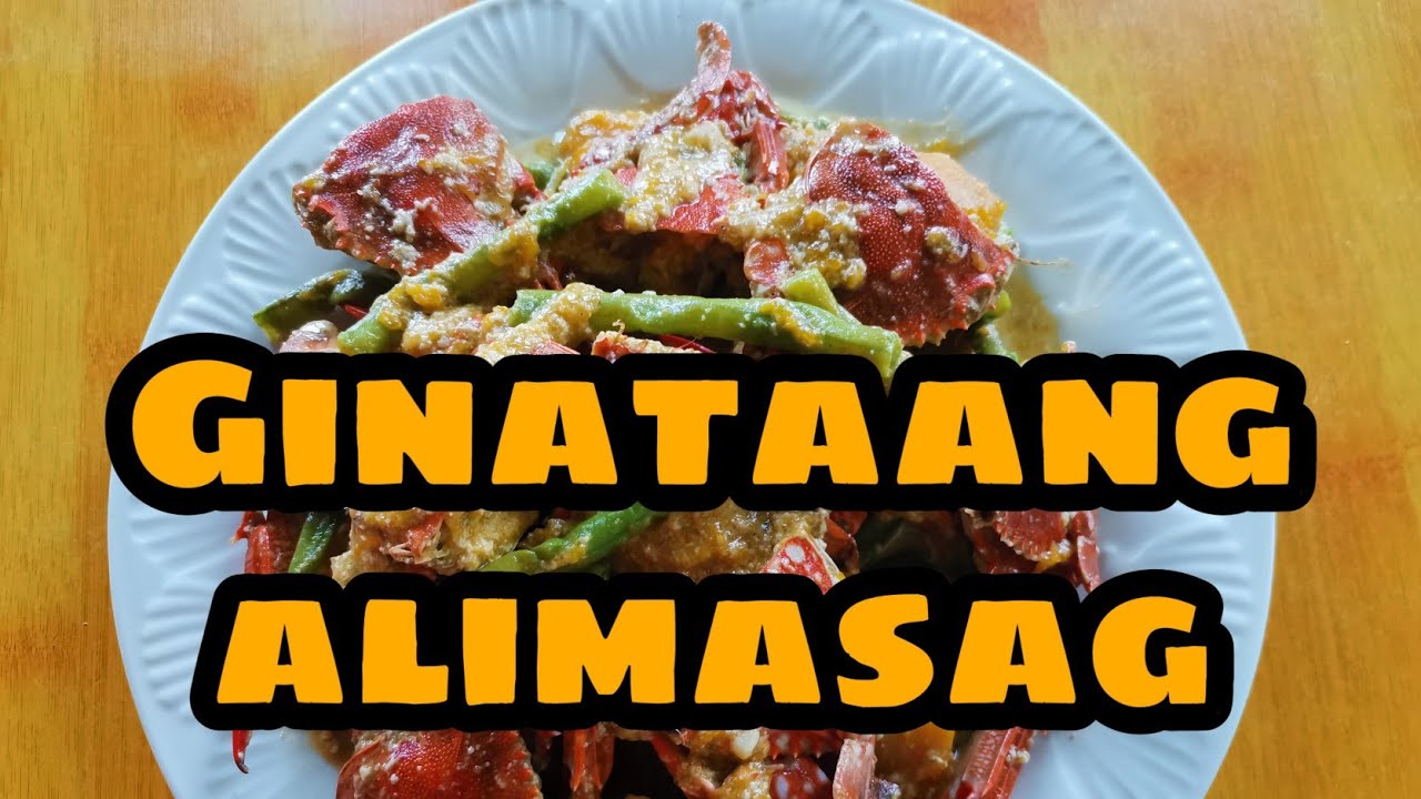 Paano mag luto ng Ginataang alimasag - YouTube