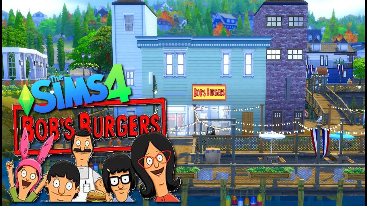 The Sims 4 | Bob's Burgers // Speed Build - YouTube