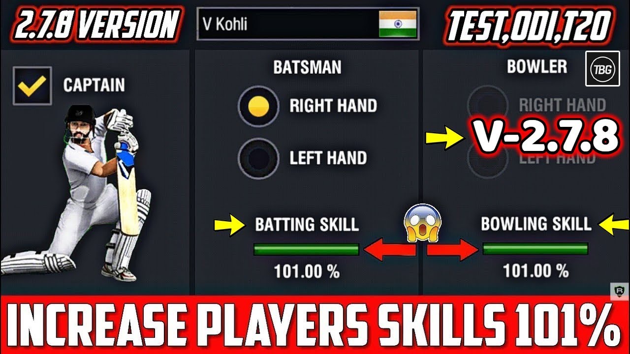 Increase Player Skills In Wcc2 | 2.7.8 Version | Wcc2 100% Skills - YouTube