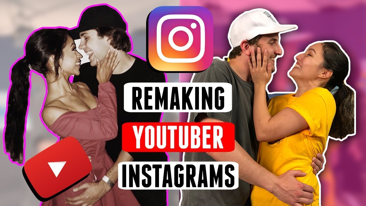 Recreating Famous Youtubers Instagrams FT. REACT CAST - YouTube