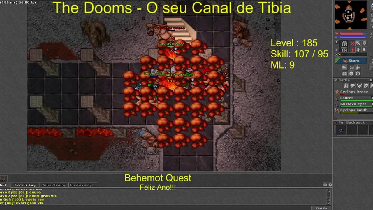 Tibia - Behemoth Quest - EK Solando (Level 80+) - YouTube