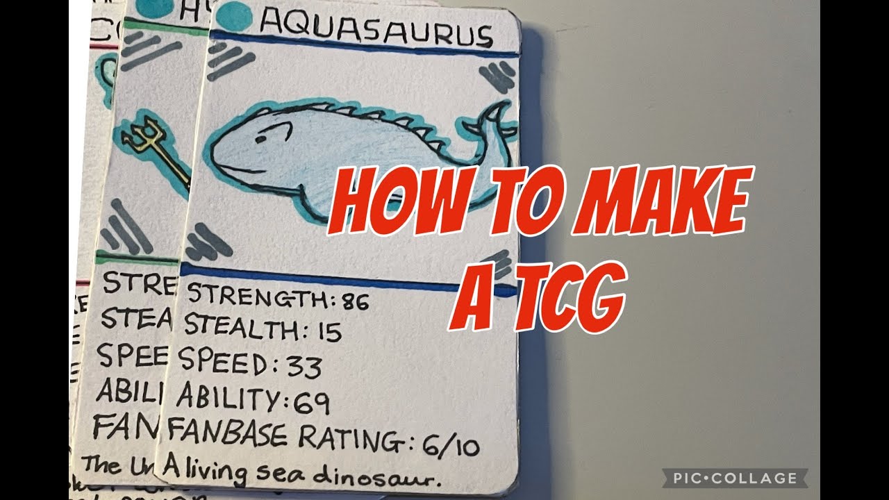 How To Make Your Own Handmade Trading Card Game - YouTube