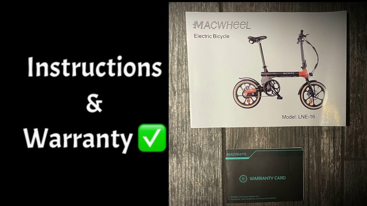 MacWheel LNE-16 Electric Bicycle w/16-inch wheels, Assist Mode as ...
