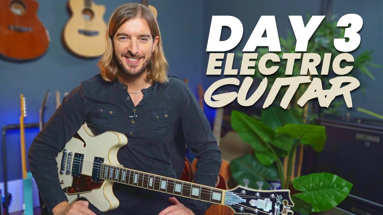 Electric Guitar Day 3 - 1 Finger Power Chords - YouTube