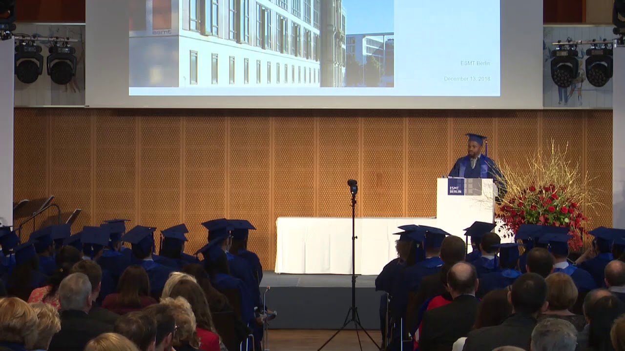 ESMT MBA 2018 Graduation Speech - YouTube