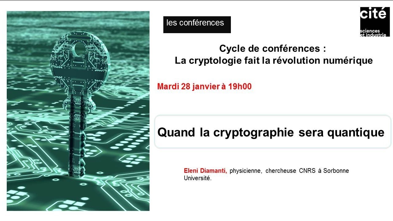 DIRECT 28/01/2020 La cryptographie quantique - YouTube