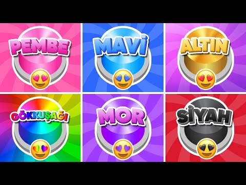 Bir Buton Seç...! Pembe, Mavi, Altın, Gökkuşağı, Mor veya Siyah 💗💙⭐🌈💜🖤 Ne kadar Şanslısın? 😱