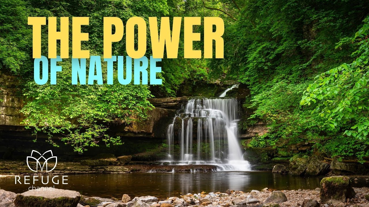 Relaxing waterfall sounds and soothing music to promote healing and ...