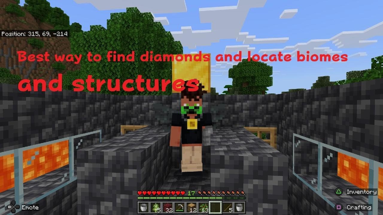 Minecraft Best way to get diamonds and locate biomes and structure ...