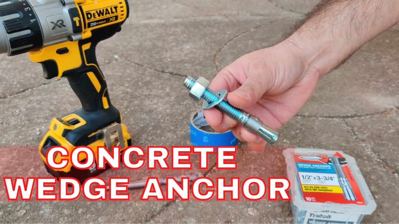 Concrete Wedge Anchor Installation HANDYBROS YouTube