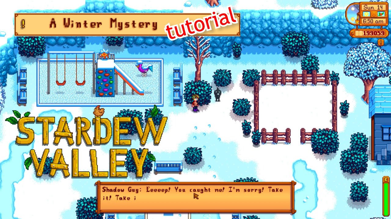 "A Winter Mystery" quest tutorial (Stardew Valley) - YouTube
