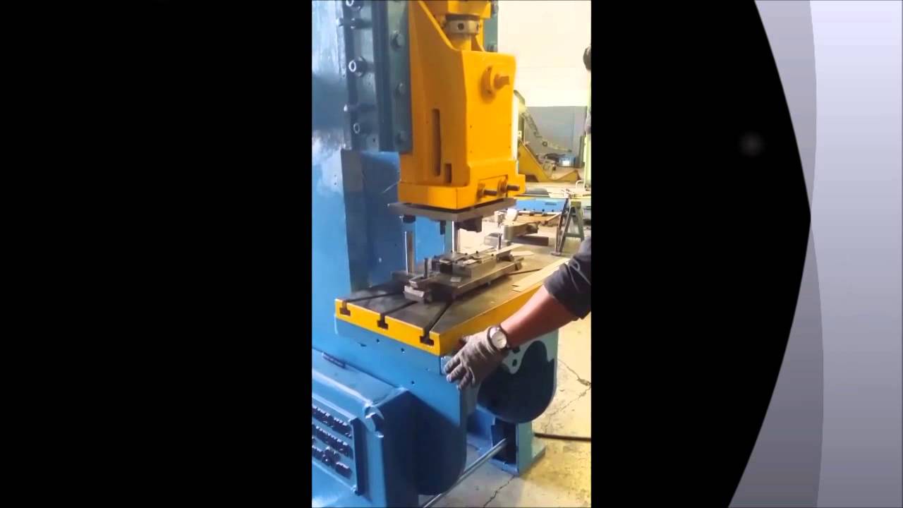 TROQUELADORA 45 TON NEUMATICA PRUEBAS CON TROQUEL ESPECIAL INVERNADEROS ...