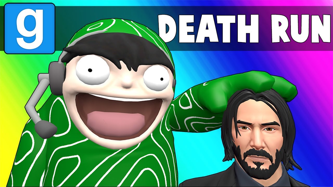 Gmod Death Run - Fall Guys Map Ft. John Wick! - YouTube