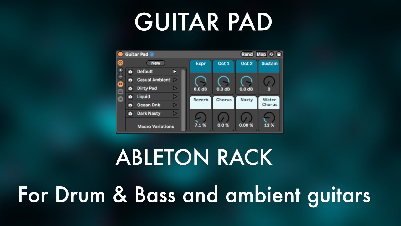 Guitar Pads and Synth with Ableton Rack - YouTube