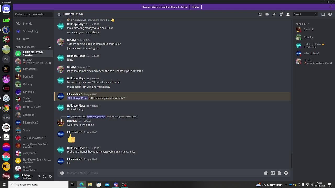 Building a ER:LC Discord Server| Live Stream - YouTube