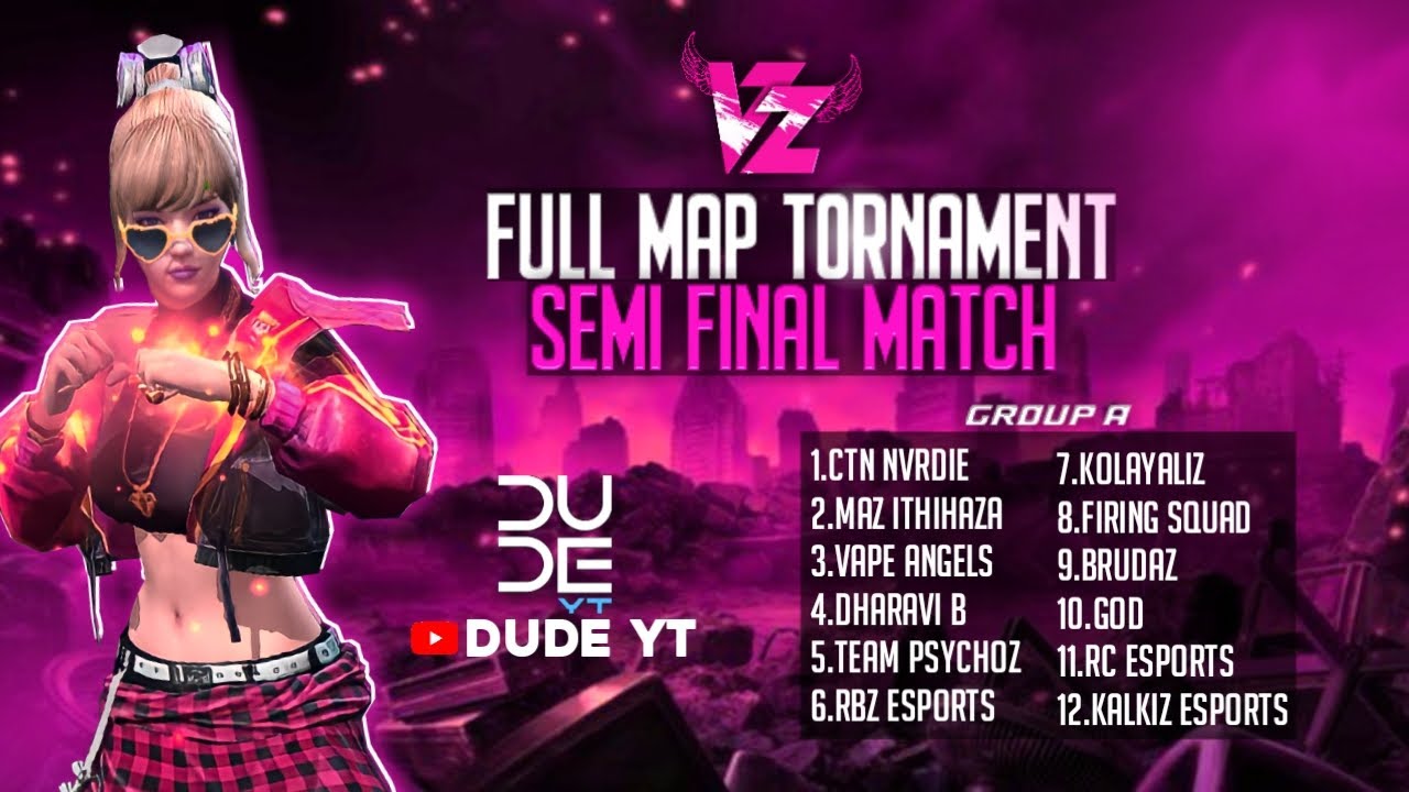 🏆VZ GIRLS CLASH OF WAR FULL MAP TOURNAMENT🏆SEMI FINAL GRP A 3 MAPS🔥 ...