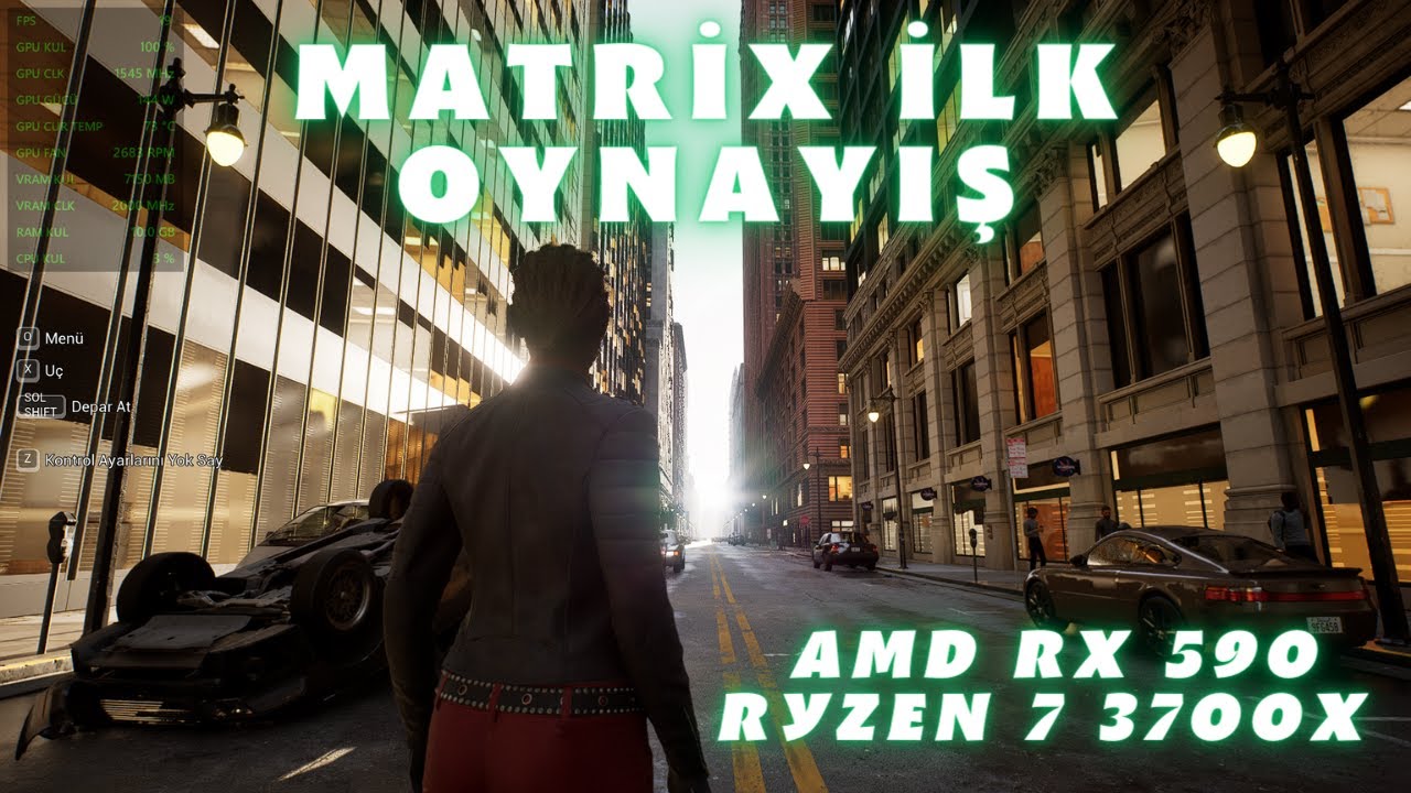 Matrix Awakens Demo 4K/ Unreal Engine 5/ İLK OYNAYIŞ / AMD RX590 # ...