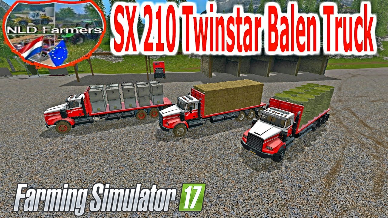 FS | 17 | Mods NLD Farmers SX 210 Twinstar Balen Truck - YouTube
