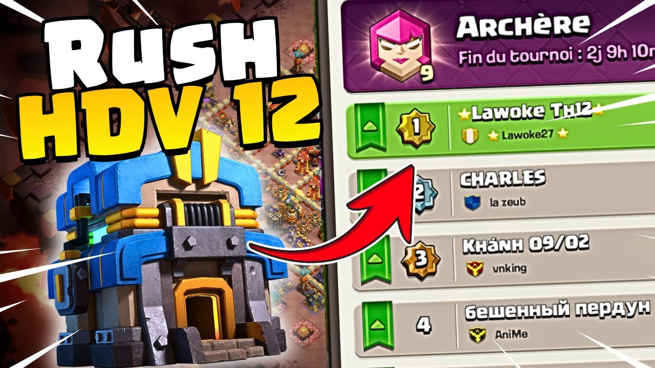 Je DOMINE la Ligue Archère avec mon HDV12 ! 🎯🔥 - YouTube