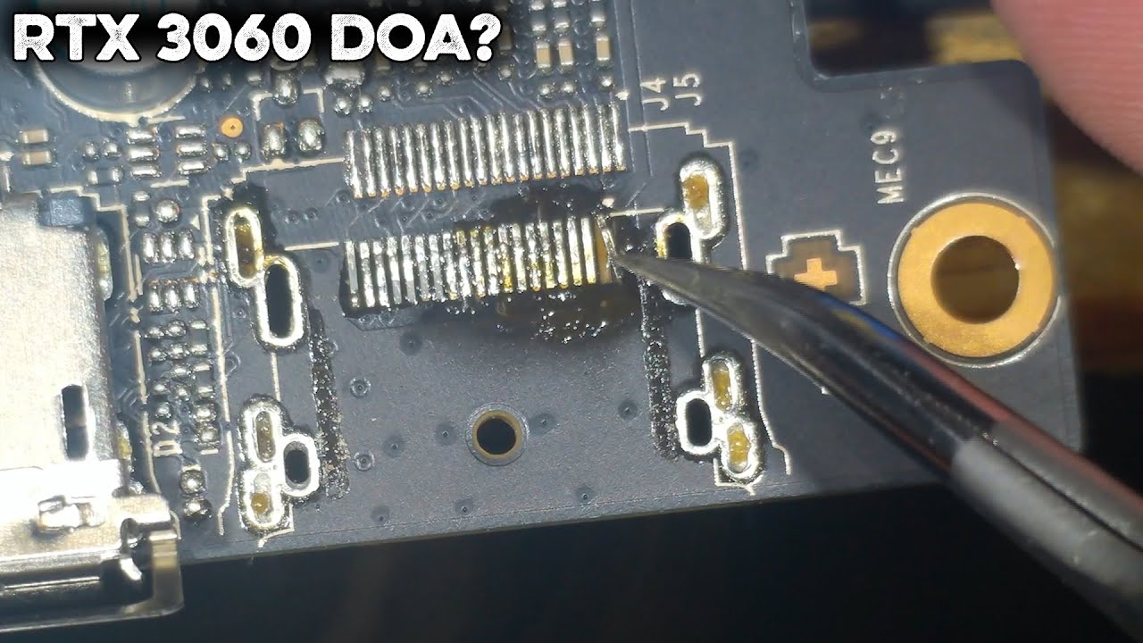 RTX 3060 HDMI Port Repair, I Broke It, Can I fix it? #241 - YouTube