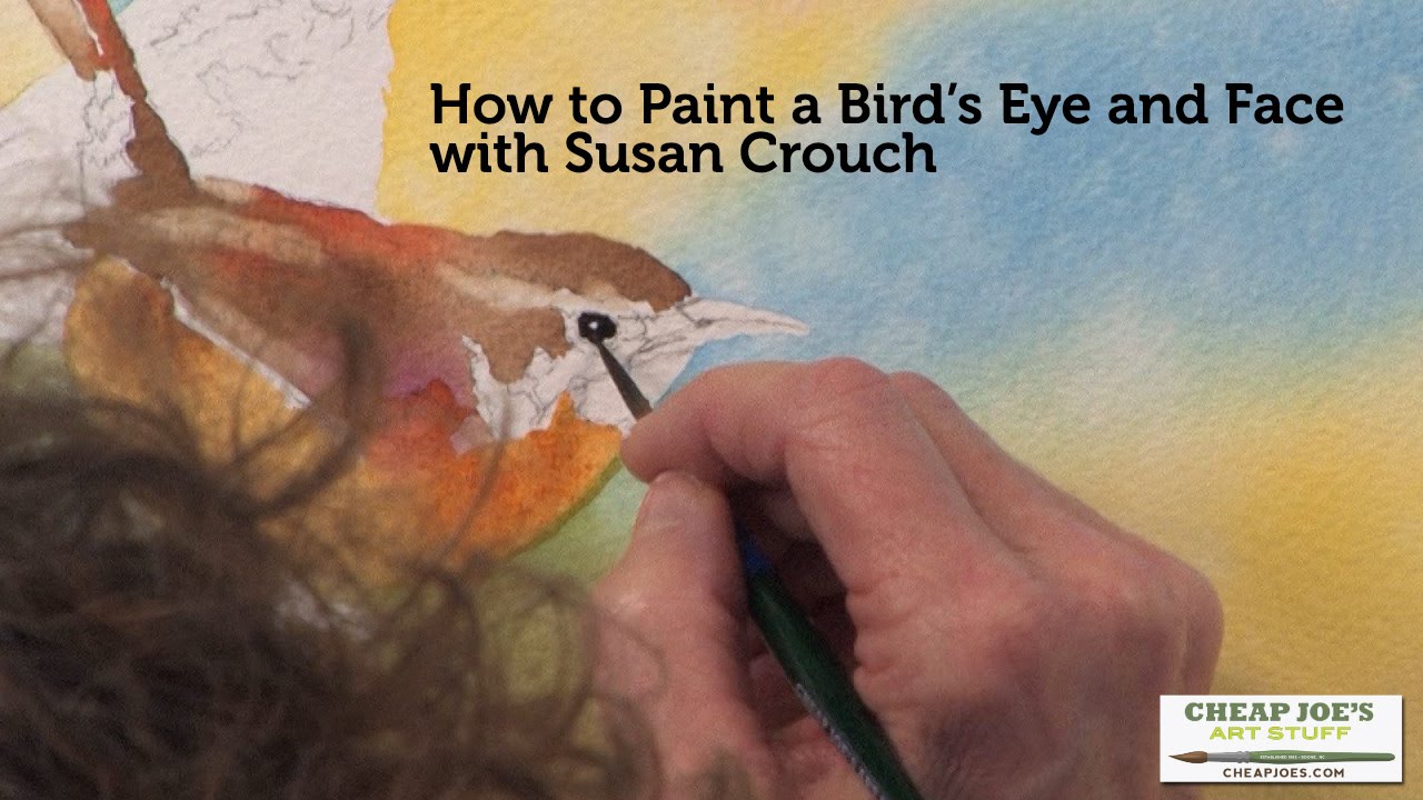 How to Paint a Bird's Eye and Face with Susan Crouch - YouTube