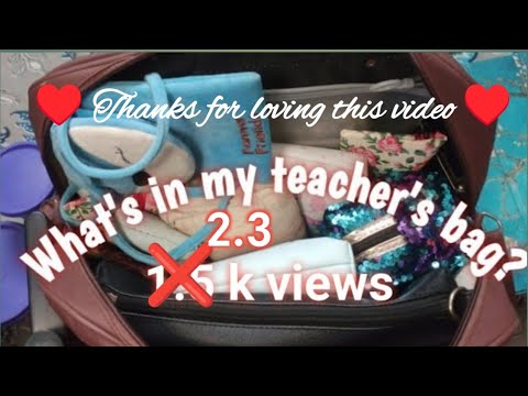 VLOG #181 What's in my teacher's bag? l whats in my teacher bag l # ...
