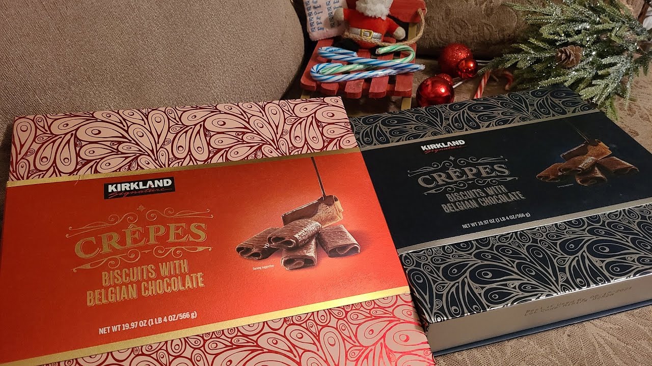 Costco Kirkland CREPES Biscuits with Belgian Chocolate 2020 - YouTube