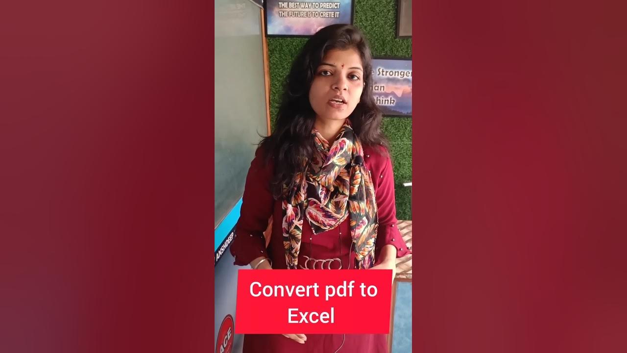 Convert Pdf To Excel 💥excelvali💥excelsolutions Advanceexcelformula Excel365 Youtube