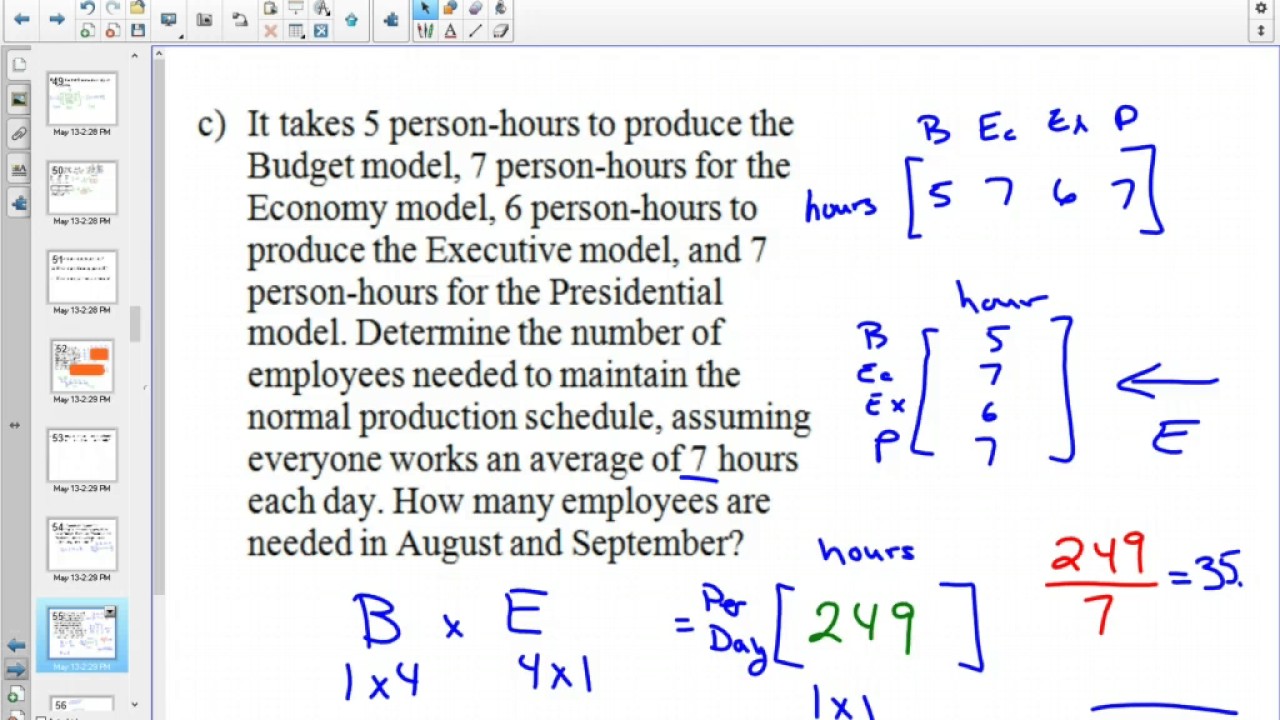 45S Matrix Multiplication Applications Example 3 YouTube 45s-matrix-multiplication-applications-example-3-youtube