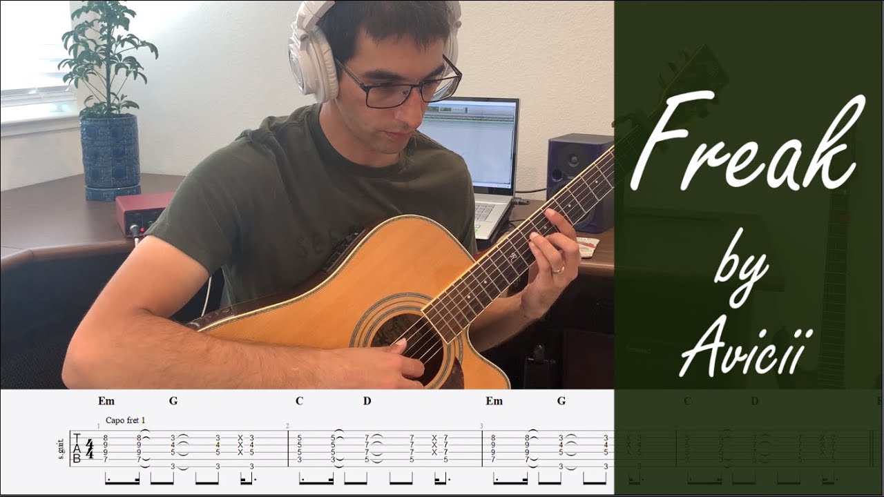Avicii - Freak (Fingerstyle Guitar Cover with Tabs) - YouTube