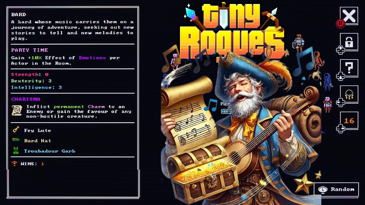 Tiny Rogues Cinder 16 Bard - YouTube