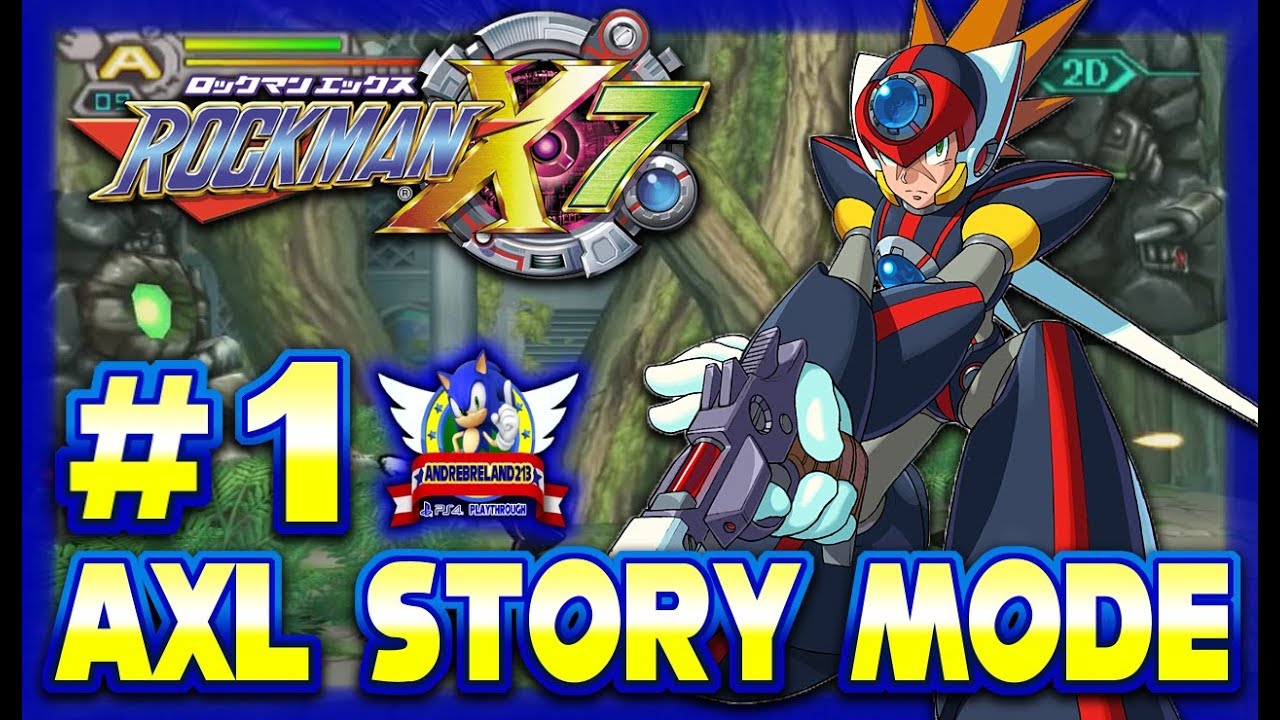 Mega Man X Legacy Collection 2 PS4 (1080p) - Rockman X7 Axl Story Part ...