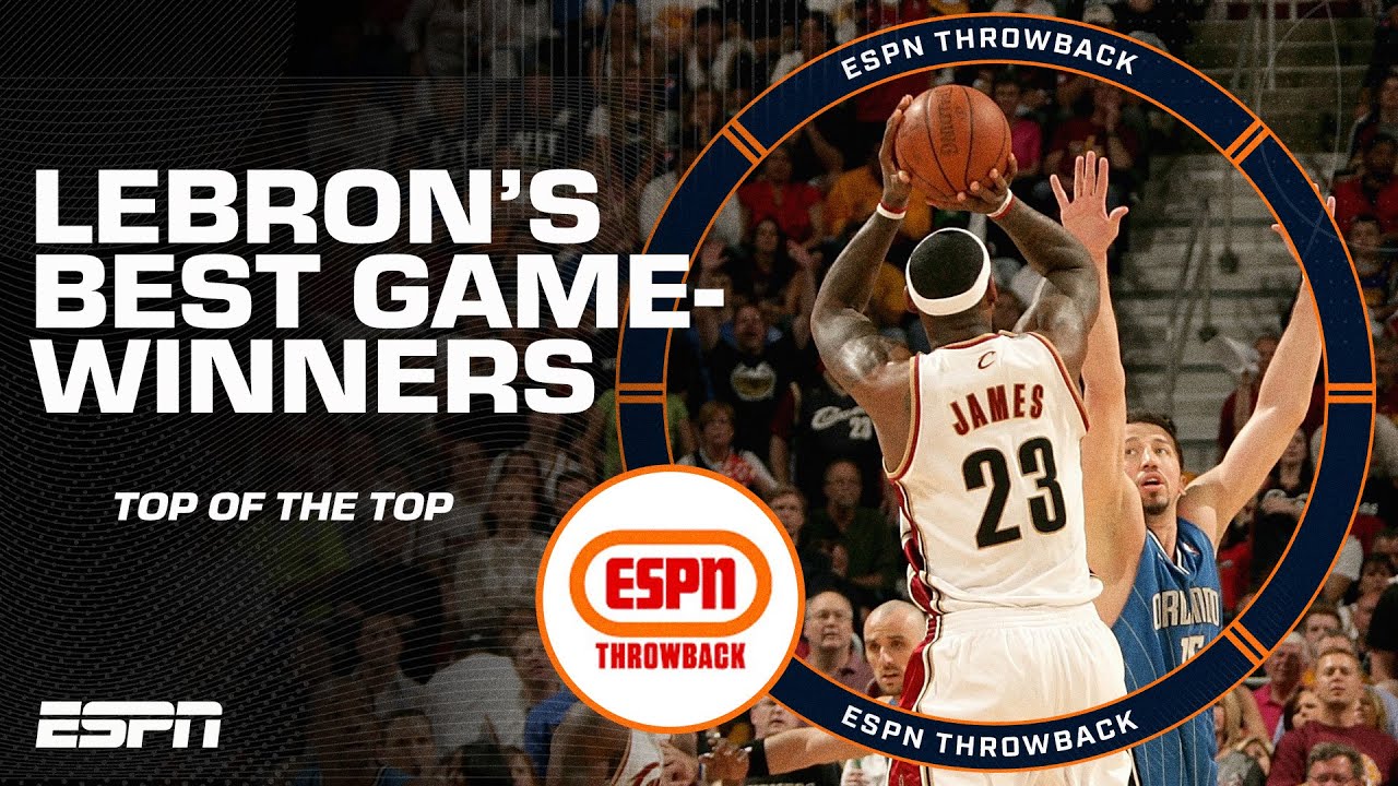 BEST MOMENTS: LeBron's Top Game-Winners EVER 👑 | ESPN Throwback - YouTube