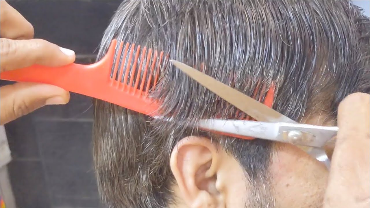 ASMR Barber/ Men's Scissors Only haircut #alrayaanhairstudio - YouTube
